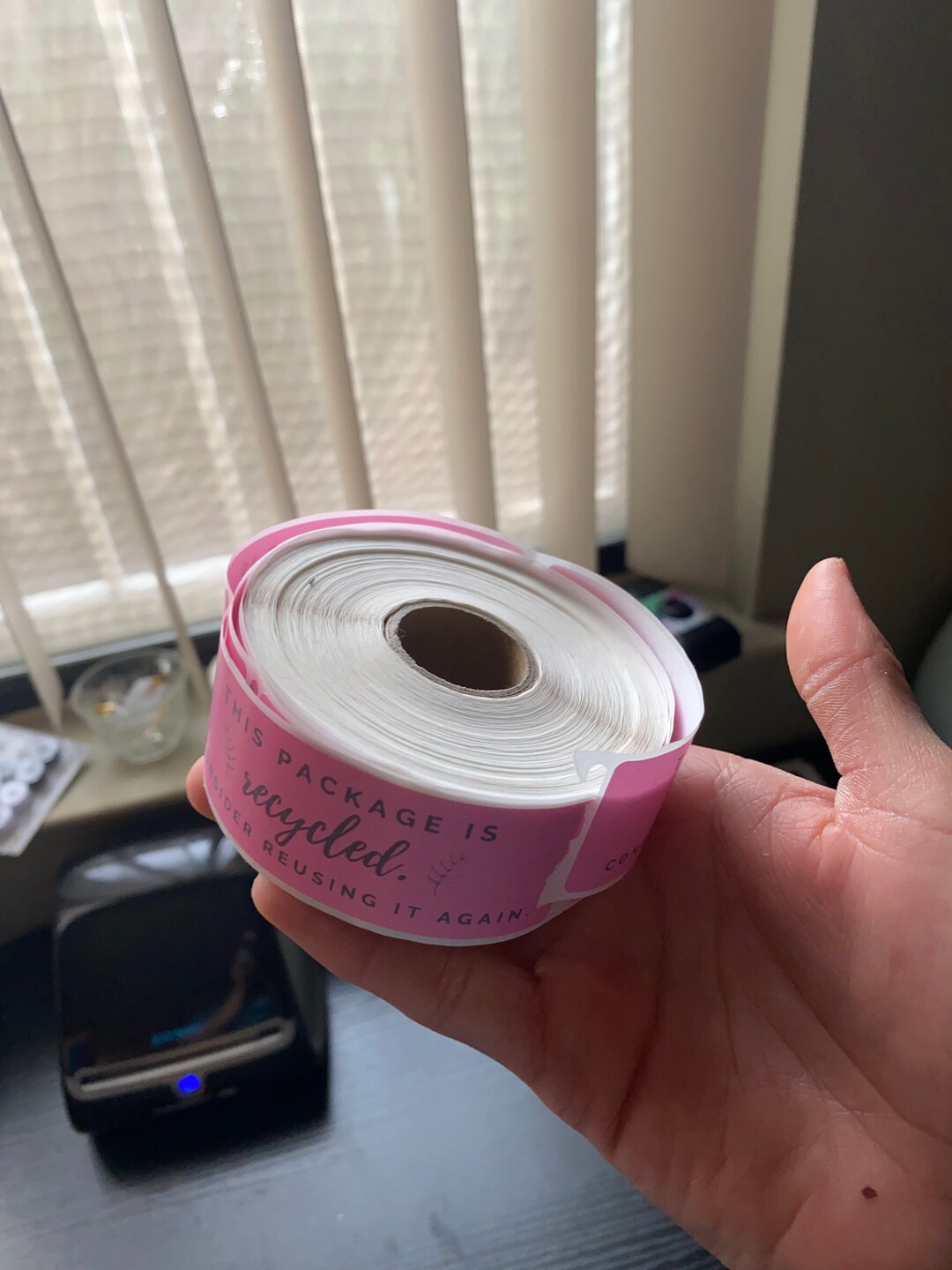 Small Business Recycling Pink Shipping Label 50/pack - Etsy UK