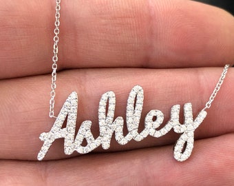 Name Ashley Necklace - Etsy