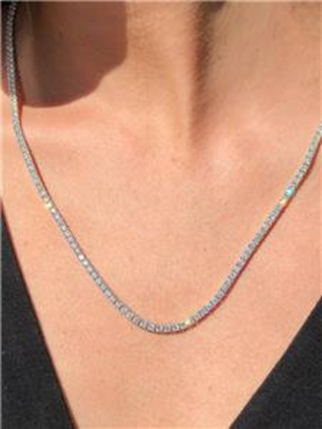 LIV 14k White Gold & Diamonds 17.46 Ct Tw G/VS1 Round Cut 22 Length ...