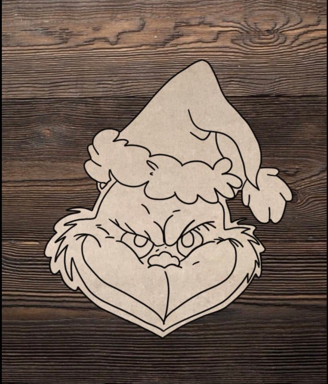 10 Grinch Ornaments Laser Etched on MDF Wood - Etsy