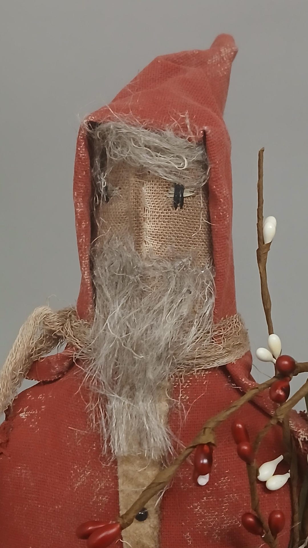 Primitive Handmade Santa Doll Grungy Hand Painted Christmas Holiday - Etsy