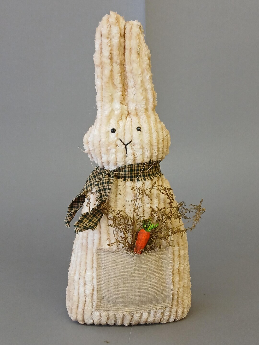 Handmade Primitive Grungy Chenille Bunny Rabbit Farmhouse Country - Etsy