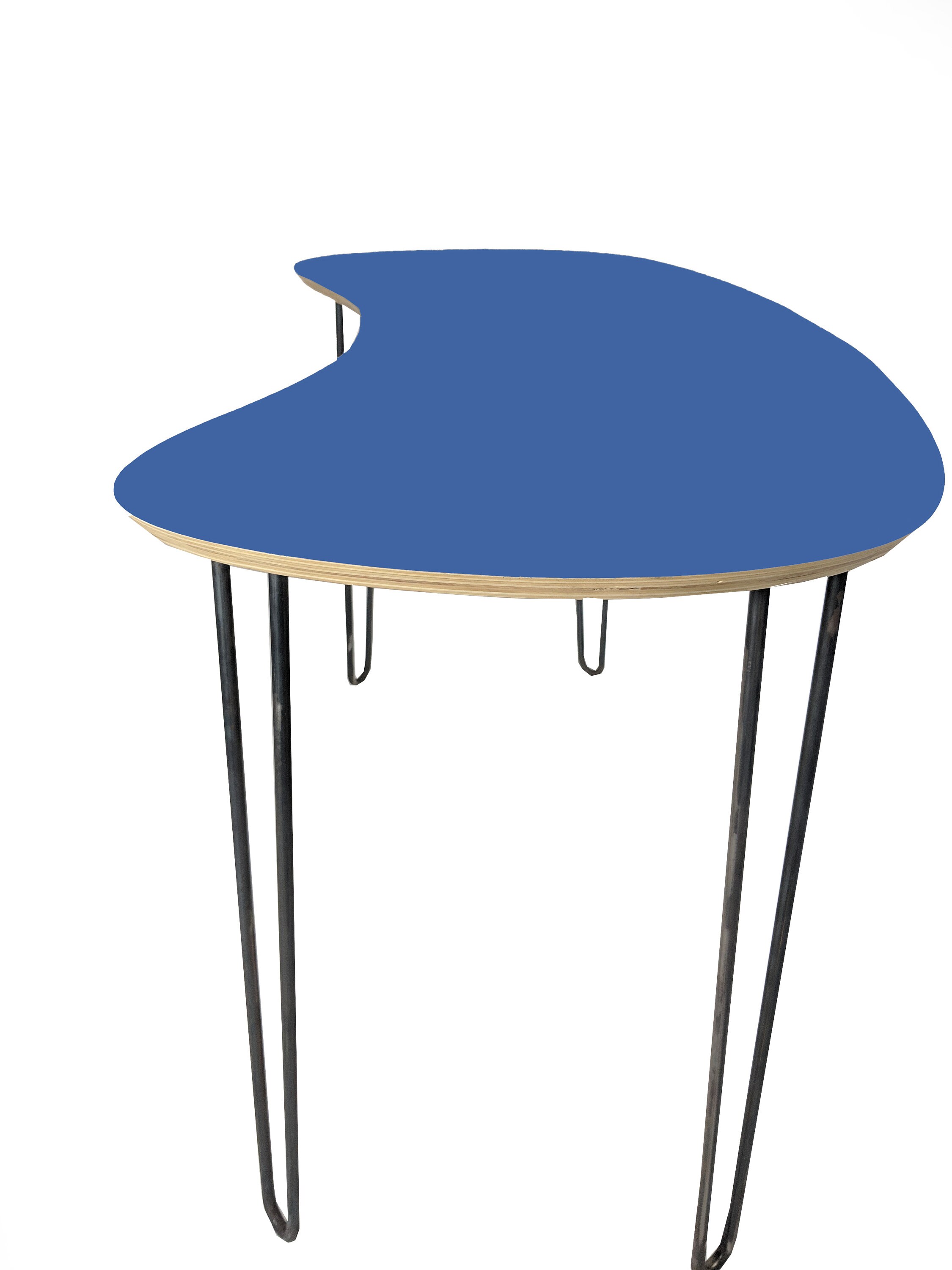 Midcentury Modern Desk Kidney Desk Multiple Colors Available NO LEGS - Etsy