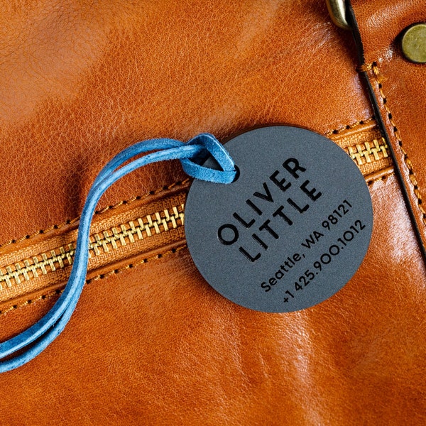 Round Luggage Tags - Etsy