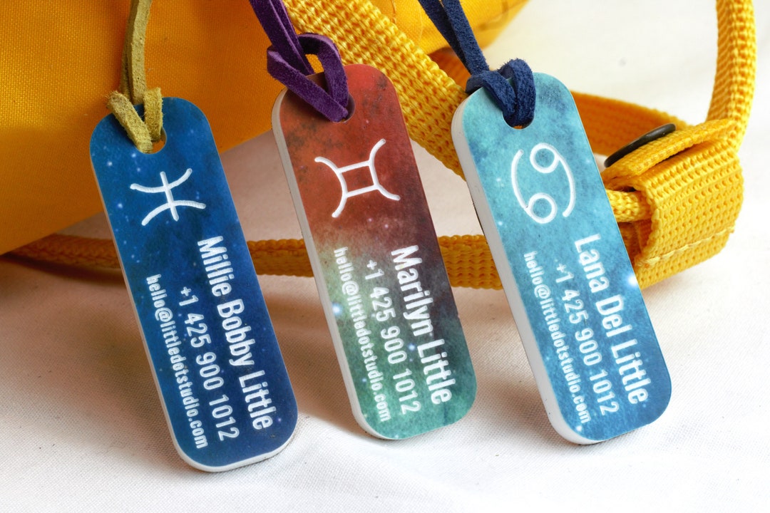 Luggage Tags Luggage Tag Personalized Horoscope Astrology Zodiac Sign ...