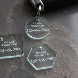 Small Lost and Found Keychain Contact Information Air Tag Key Ring ...