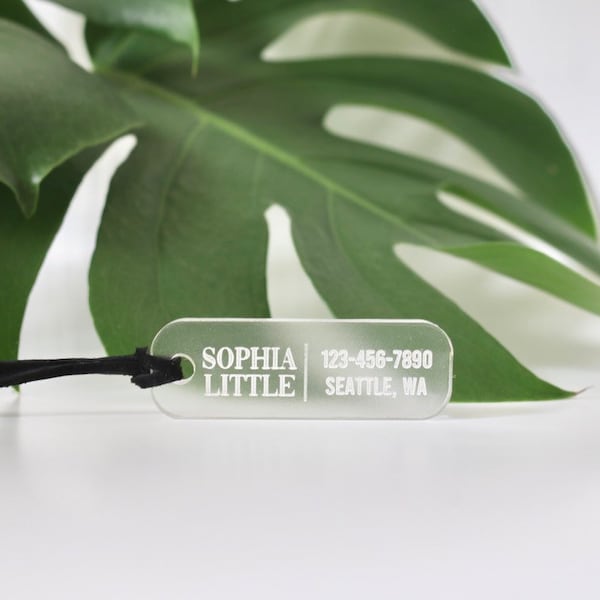 Mini Luggage Tag - Etsy