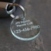 Small Lost and Found Keychain Contact Information Key Ring Emergency ...