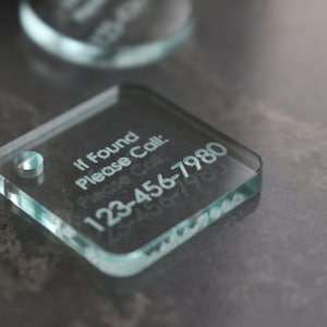 Small Lost and Found Keychain Contact Information Air Tag Key Ring ...