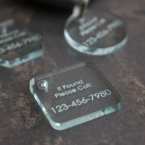 Small Lost and Found Keychain Contact Information Air Tag Key Ring ...