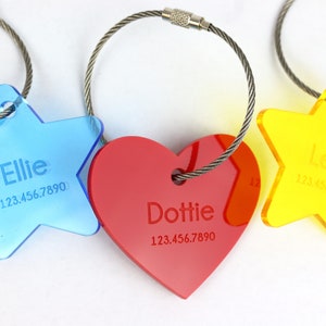 Personalized Children's Backpack Tag Kid's School Tag Parent Contact ...