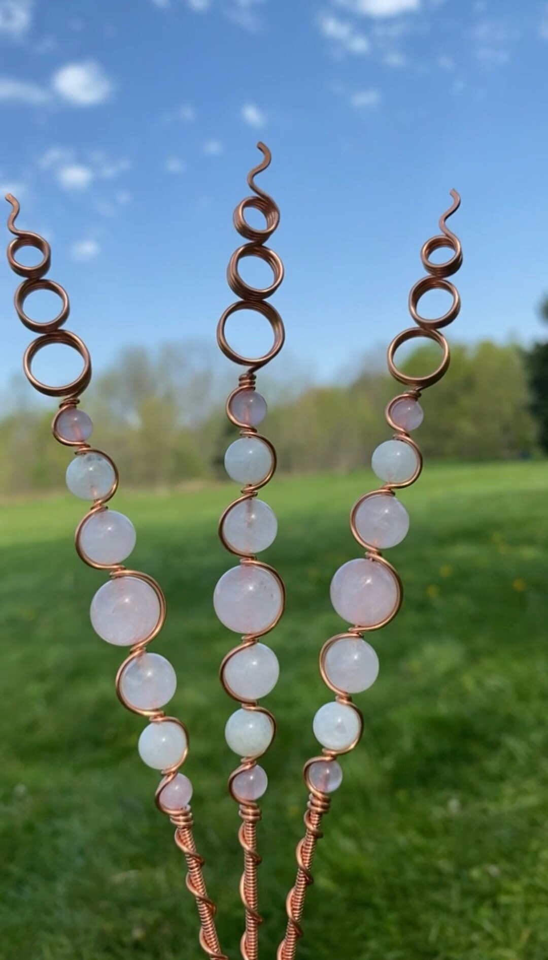 Rose Quartz Moonstone Crystal Cigarette Holder Wand Feminine - Etsy