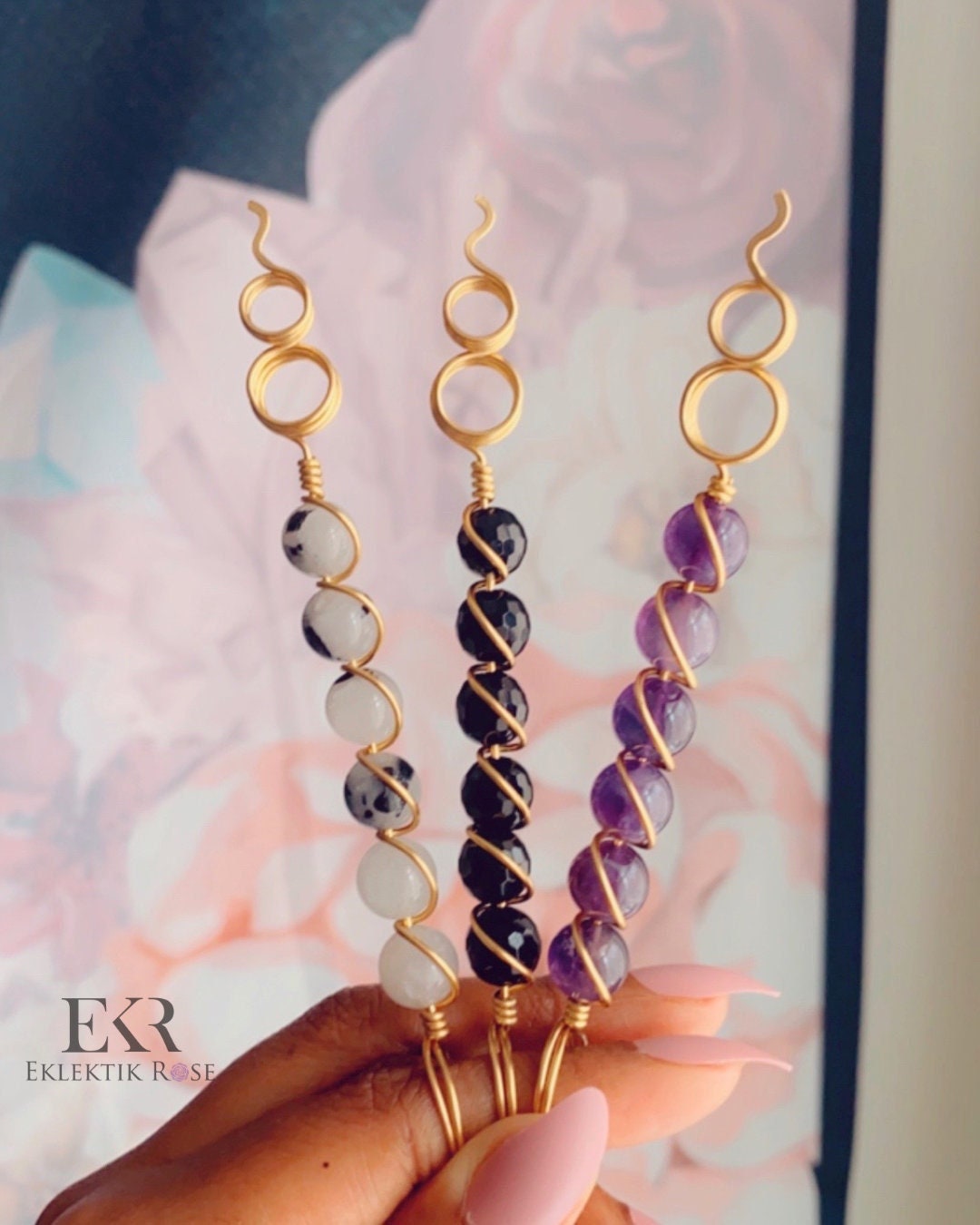 Healing Crystal Wands Feminine Energy, Herbal Witch Gift Ideas, Gifts ...
