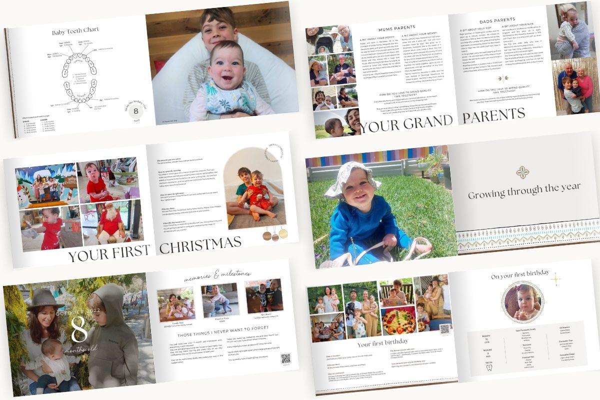 Bump to Baby Memory Book Template | Boho | 100+ Pages | Fully ...