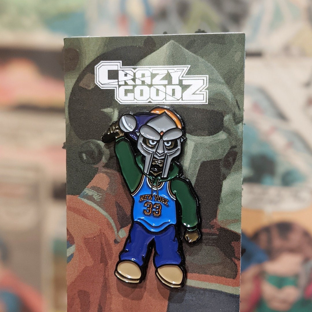 MF Doom Tribute Enamel Pin - RIP - Mad Villain - Metal Face Doomsday ...