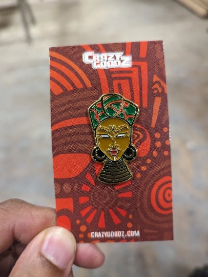 African Goddess Enamel Pin African Woman Black Queen Nubian - Etsy