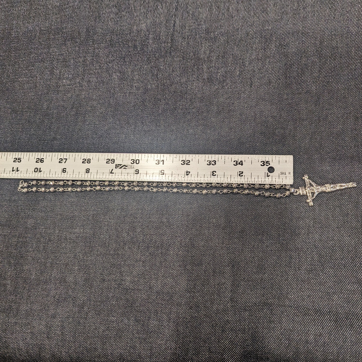 Tupac on a Cross Pendant Rosary Style Necklace Chain - 2pac Crucifix ...