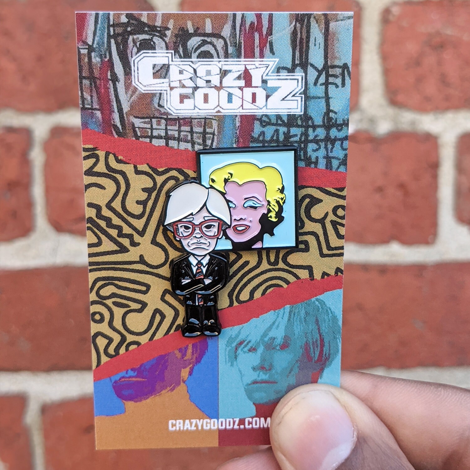 Lil Warhol the Icon Enamel Pin Pins Artist Pin Visual Artist Modern Art ...