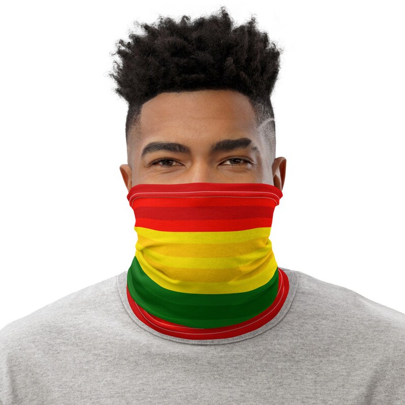 Rasta Neck Gaiter Rastafari Face Shield Neck Mask Face - Etsy