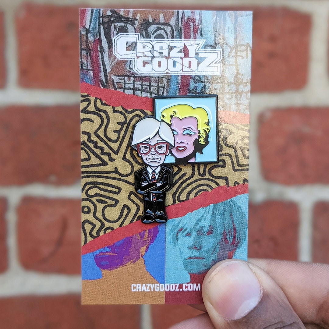Lil Warhol the Icon Enamel Pin - Pins - Artist Pin - Visual Artist ...