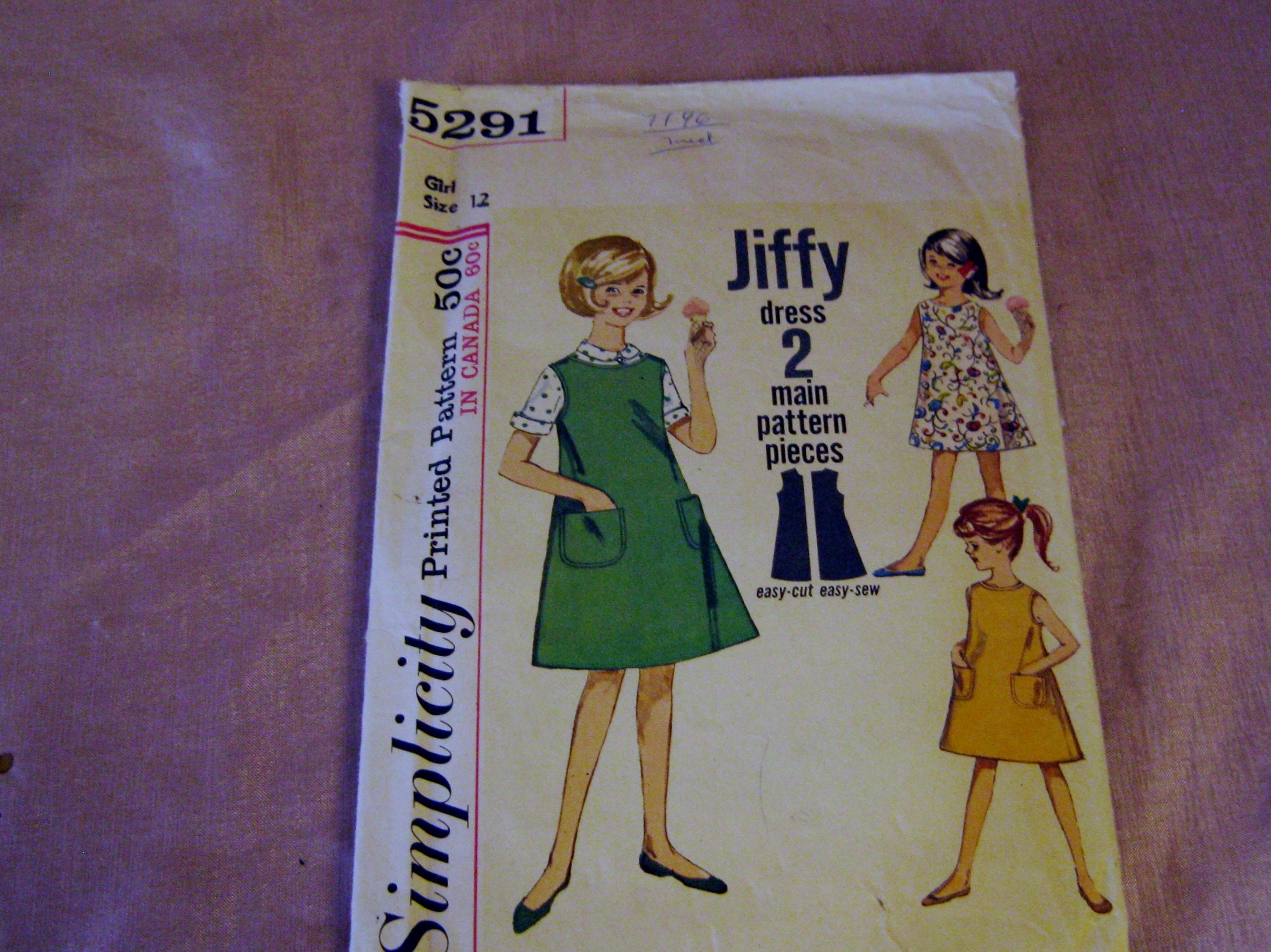 Vintage Simplicity Girls Sizes 10-12 Sewing Patterns - Etsy UK