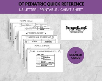 Pediatric Pocket Guide for Occupational Therapists 2nd Edition / OT ...