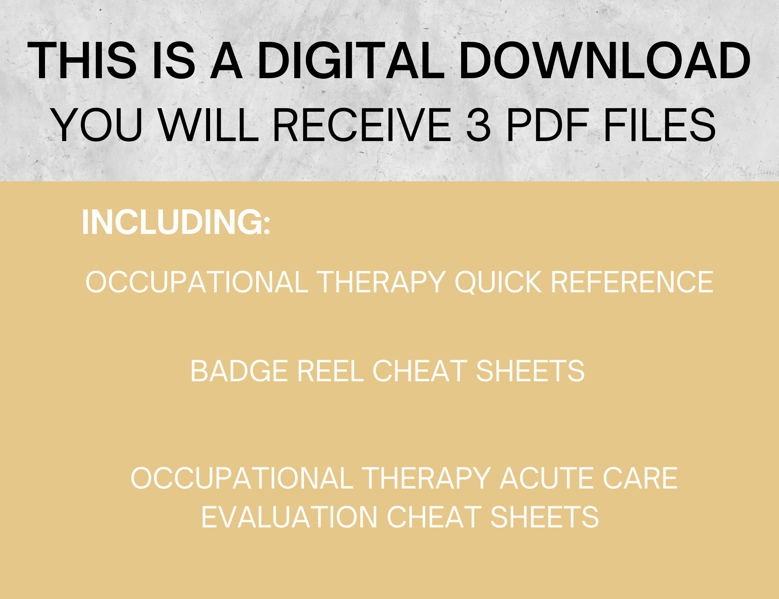 OT Acute Care Cheat Sheet Bundle: New Grad Quick Reference (digital ...