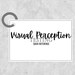Vision Occupational Therapy Quick Reference Cards: Visual Perception ...