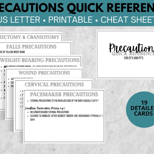 Occupational Therapy Quick Reference / Cheat Sheet / Pocket - Etsy