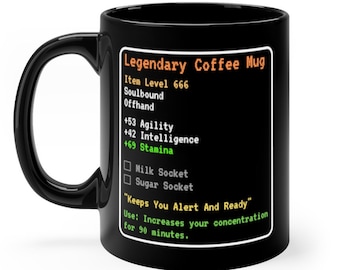 MMO Gamer Mmorpg Mug Epic Mug Gaming Warcraft Mug RPG Coffee | Etsy