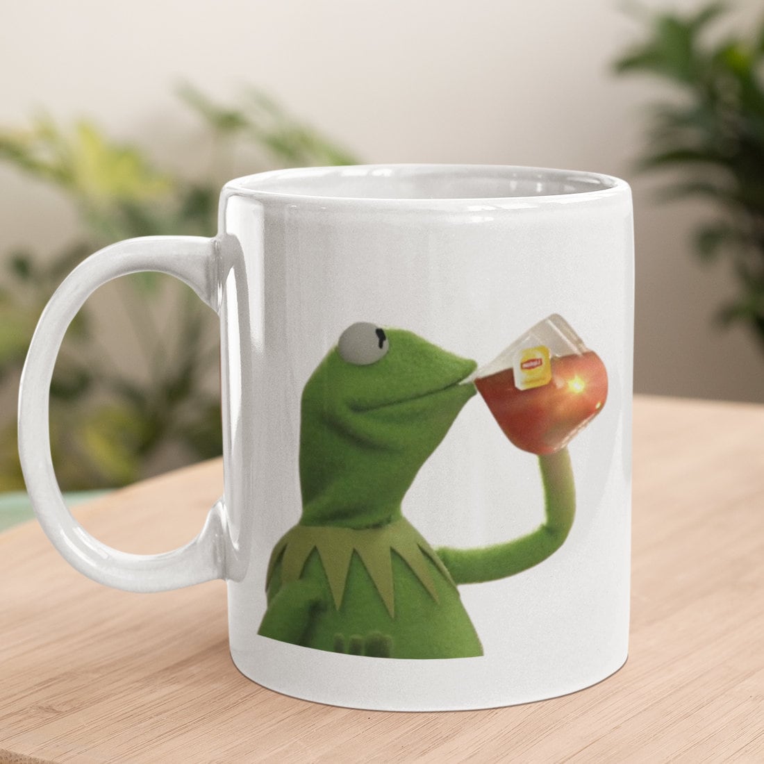 Kermit Sipping Tea but That's None of My Business Mug | Etsy