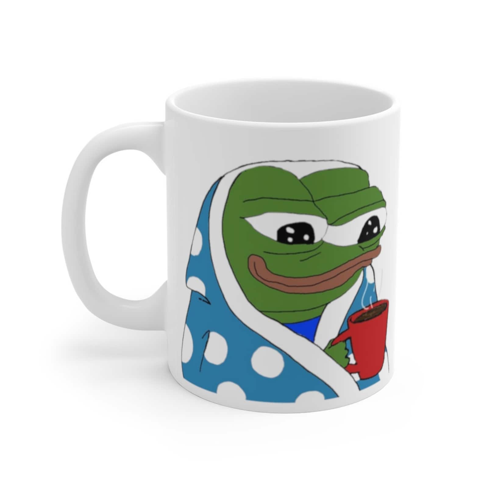 Peepo Cozy Pepe the Frog Mug Peepo Coffee Mug Twitch Mug Pepe Frog ...