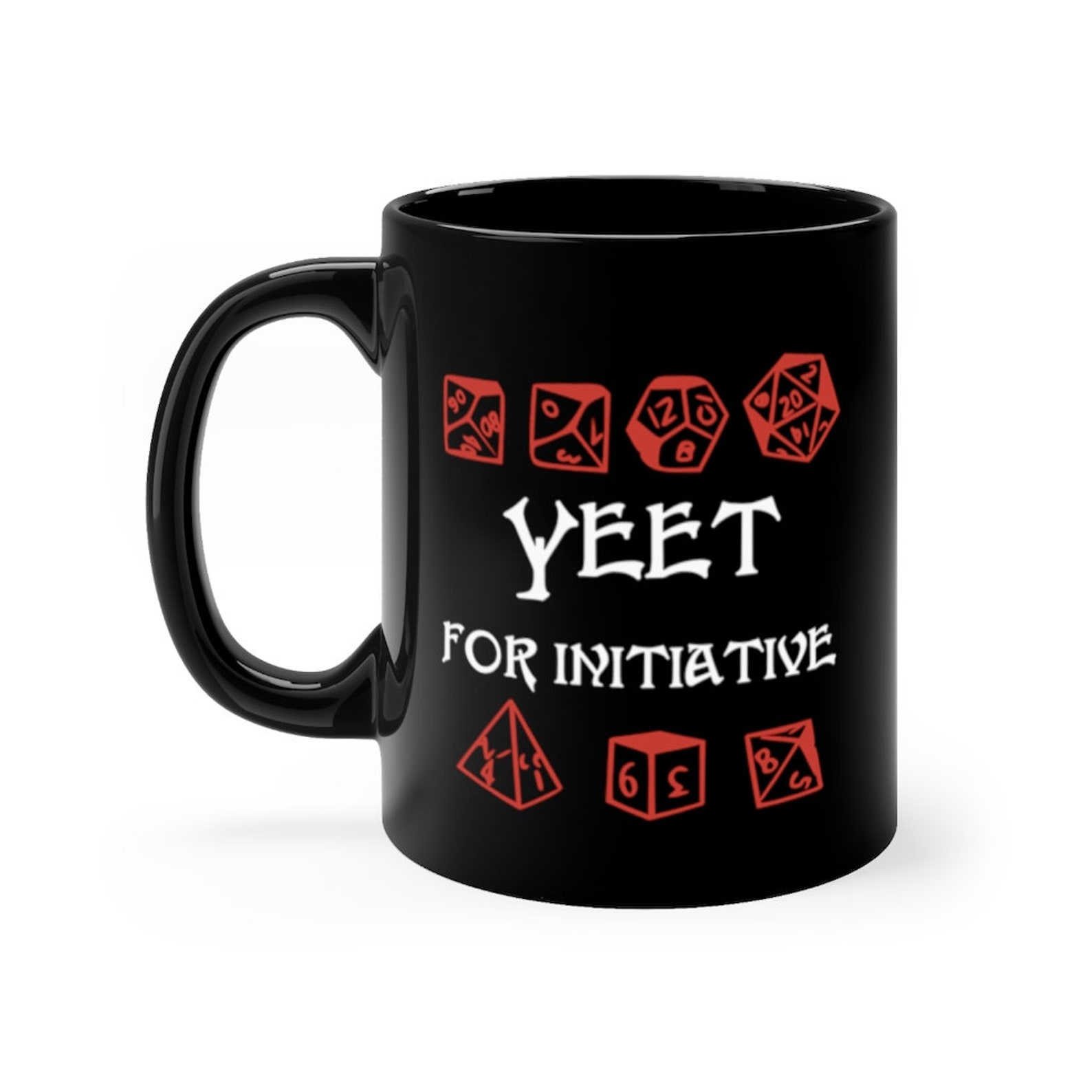 Dungeons and Dragons, Dungeon Master Mug, Yeet for Initiative, Large ...