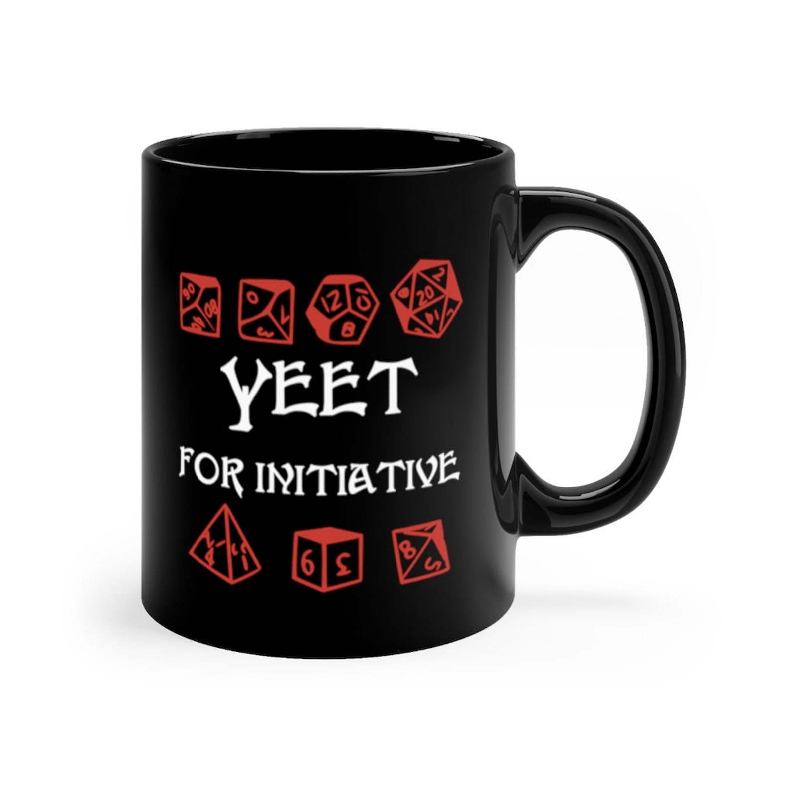 Dungeons and Dragons, Dungeon Master Mug, Yeet for Initiative, Large ...