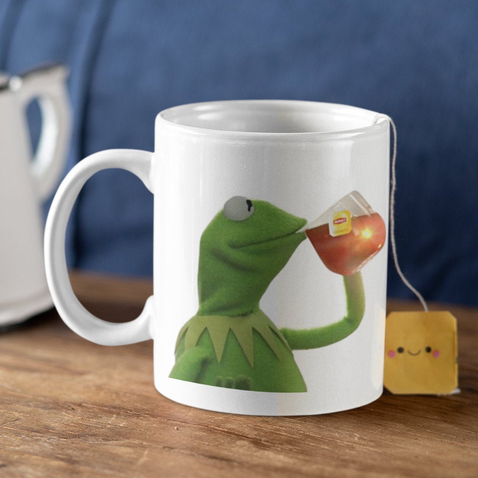 Kermit Sipping Tea but That's None of My Business Mug | Etsy