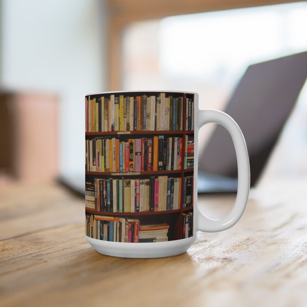 Bookworm Library Books Mug - Etsy