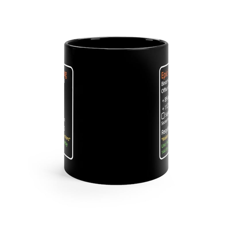 MMO Gamer Mmorpg Mug Epic Mug Gaming Warcraft Mug RPG Coffee Stats Mug ...