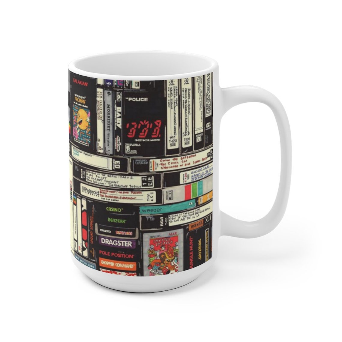 VHS Retro Mug Retro Gaming Cassettes, VHS & Games Vintage Geek Pop-art ...