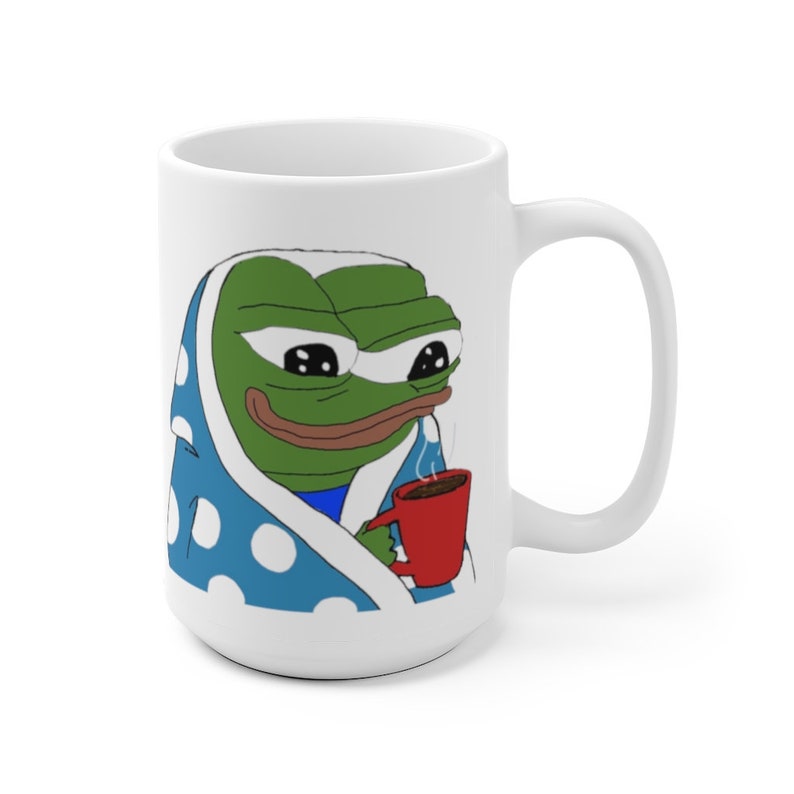 Peepo Cozy Pepe the Frog Mug Peepo Coffee Mug Twitch Mug Pepe Frog ...