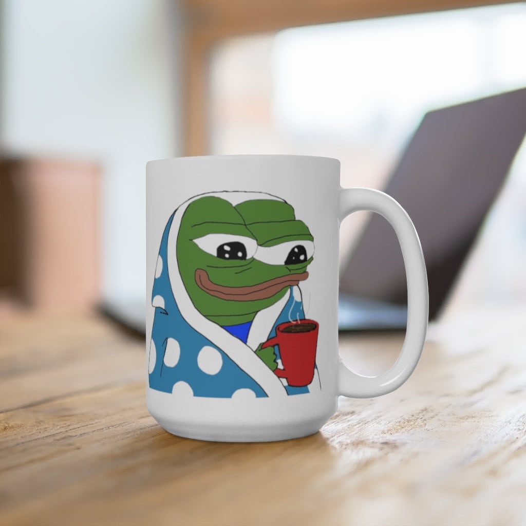 Peepo Cozy Pepe the Frog Mug Peepo Coffee Mug Twitch Mug Pepe Frog ...