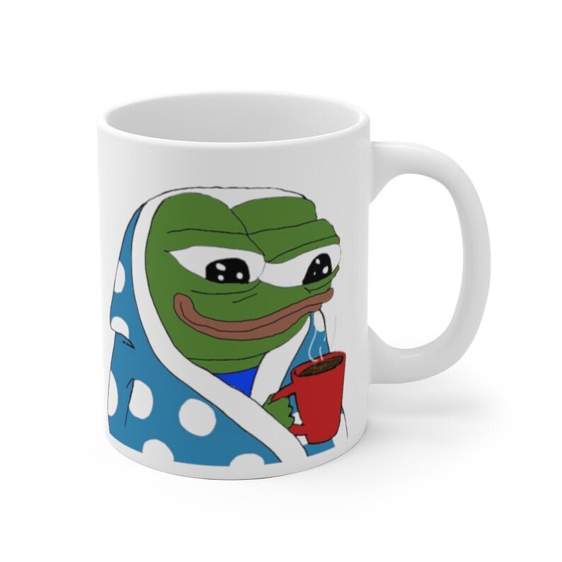 Peepo Cozy Pepe the Frog Mug Peepo Coffee Mug Twitch Mug Pepe Frog ...