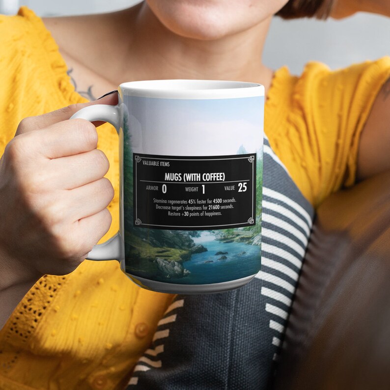 Skyrim Coffee Mug Skyrim Elder Scrolls Inspired Mug Coffee - Etsy