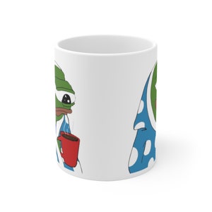 Peepo Cozy Pepe the Frog Mug Peepo Coffee Mug Twitch Mug Pepe Frog ...