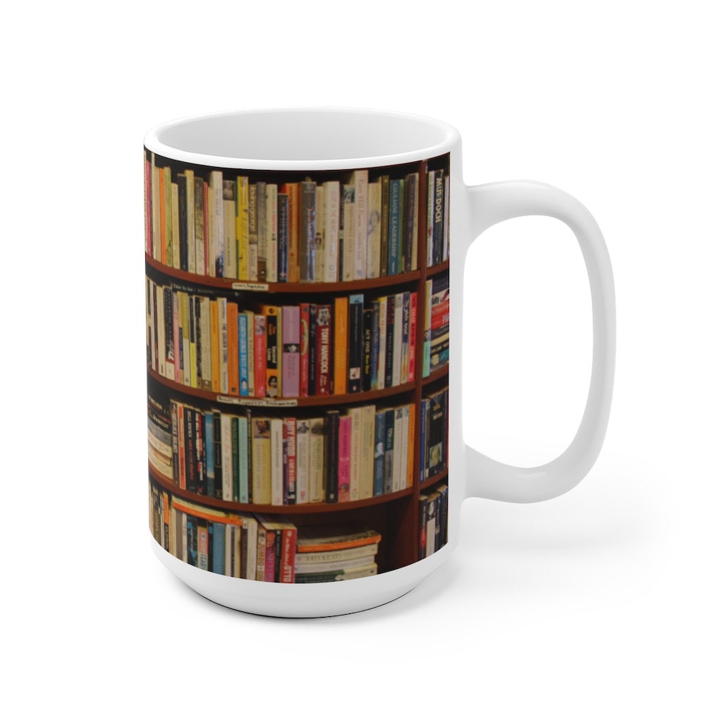 Bookworm Library Books Mug - Etsy