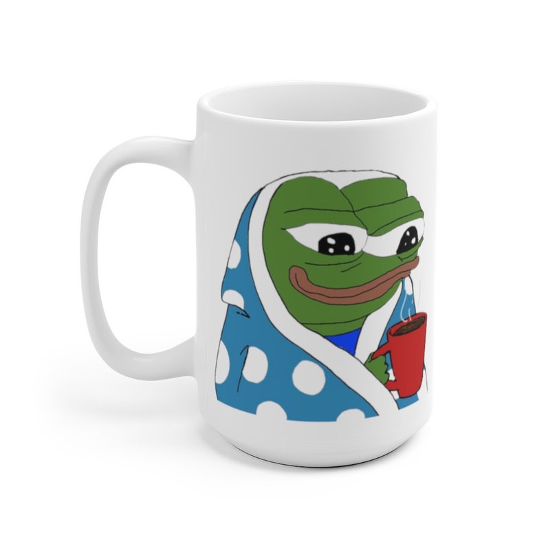 Peepo Cozy Pepe the Frog Mug Peepo Coffee Mug Twitch Mug Pepe Frog ...