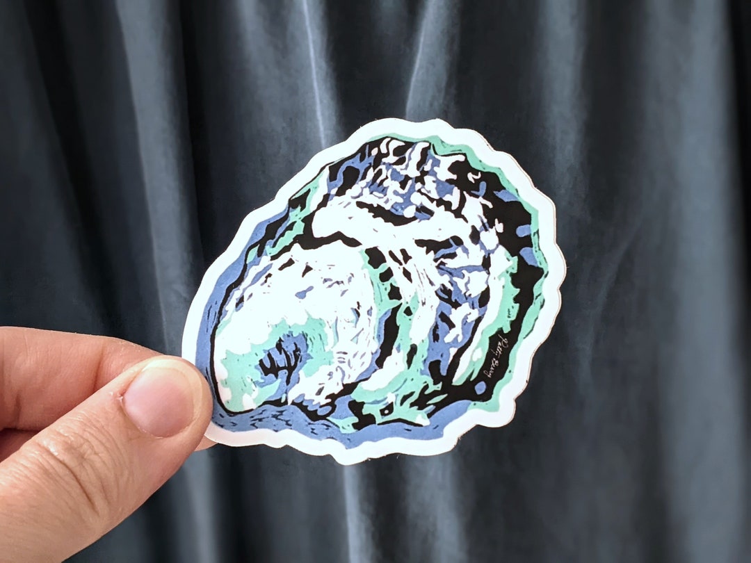 Wellfleet Oyster Sticker - Etsy