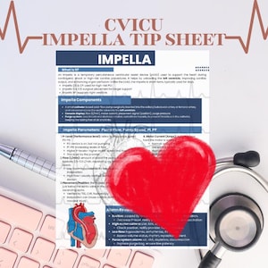 CVICU Nursing Cheat Sheets | Digital Download | Impella - Etsy