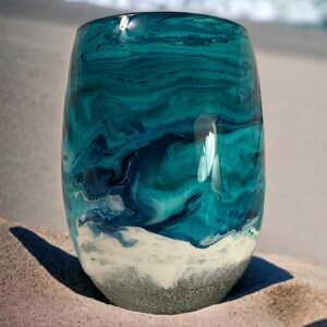 Beach Inspired Wine Glass *made With Real Sand* FREE SHIPPING - Etsy