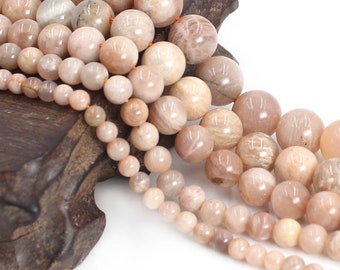 Round Gemstone Beads Matte Brazil Sun Stone Beads Choi - Etsy