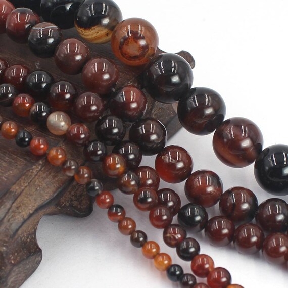 Natural 4 6 8 10 12 14mm Dream Lace Agate Round Gemstone Beads | Etsy